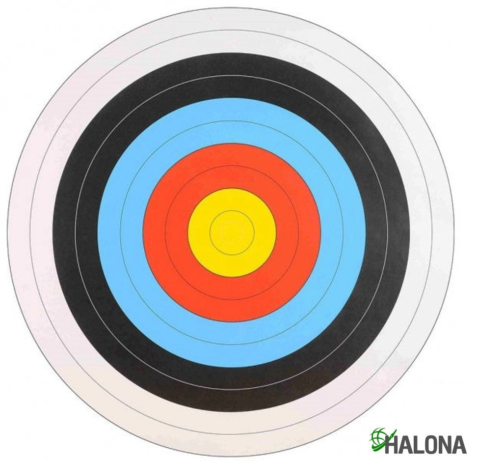 10x FITA target face 60cm, + 5 target nails, target, archery, – Halona